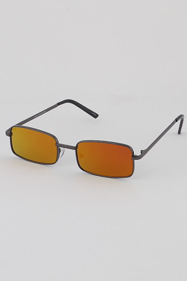 4756RV MULTICOLOR Mirrored Lens Rectangular Sunglasses