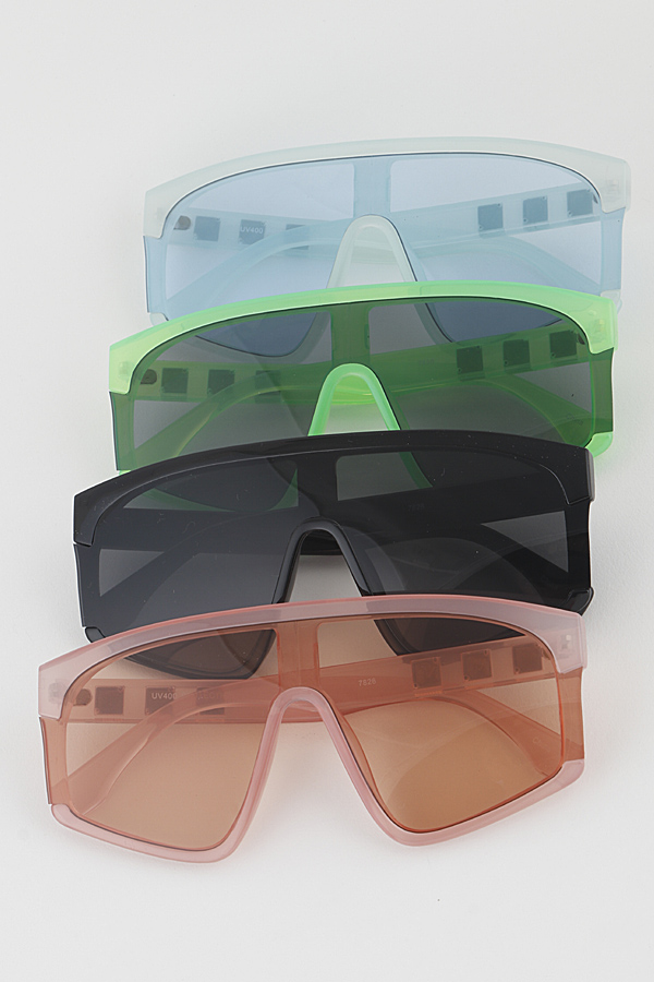 7826 MULTICOLOR Goggle Style Sunglasses