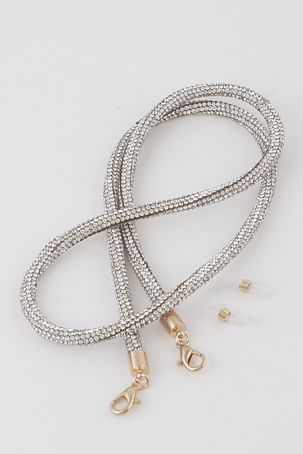 83M1008 GOLD CLEAR Rhinestone Magic Chain - COVID 19