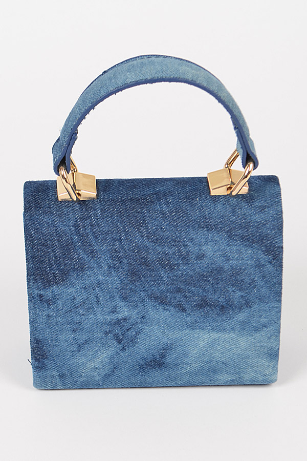 HMC1112 LIGHT BLUE Denim Mini Bag. - Clutch & Wallet