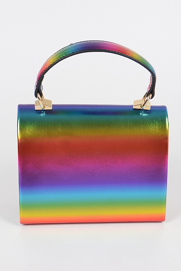 HPC3254 MULTICOLOR Rainbow Multi Color Clutch. - Clutch & Wallet