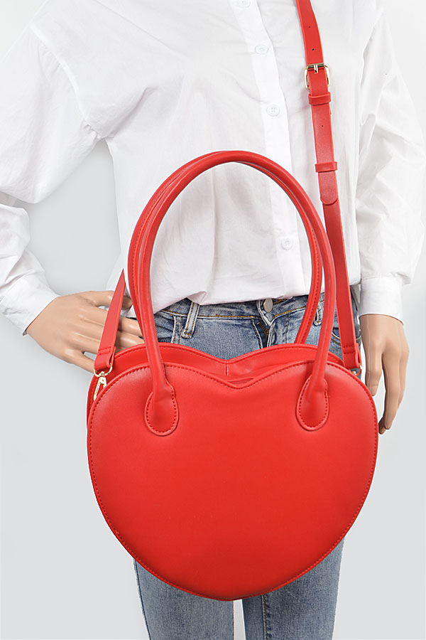 HPC3586 RED Heart Shape Handbag. - Newly Updated Fashion Handbags