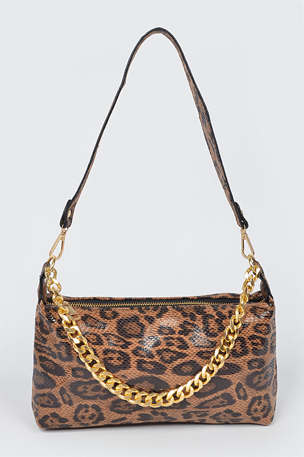 HPC5015 LEOPARD Leo Print Chain Shoulder Bag - Newly Updated Fashion ...