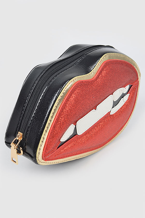 HPC5259 RED Faux Leather Fun Clutch - Clutch & Wallet