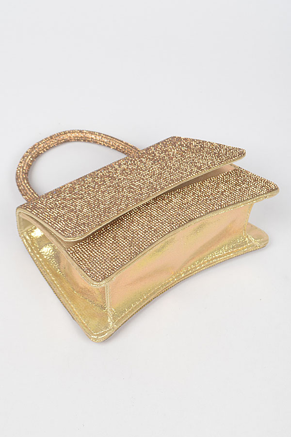 HPC5547 SILVER Rhinestone Top Handle Flap Bag - Newly Updated Fashion ...