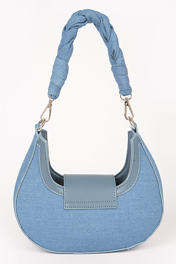 HPC6008 MEDIUM BLUE DENIM STONE BUCKLE SHOULDER BAG - Newly Updated ...