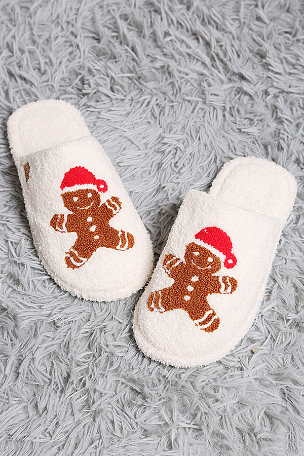 JCL4205BR SM Gingerbread Embroidered Slipper - Shoes