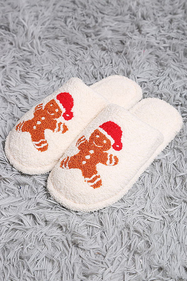 JCL4205BR SM Gingerbread Embroidered Slipper - Shoes