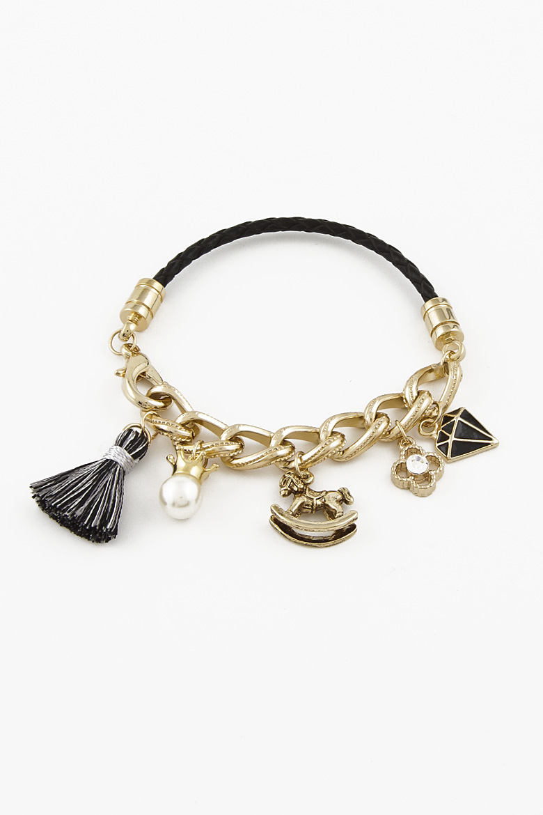 JMB1030 Fancy Charms Bracelet 4CDB1 - Bracelets