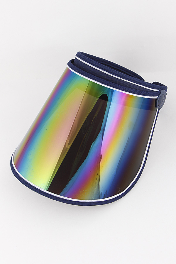 MAC8001 NAVY Reflective Sun-Visor - Cap/Beanie