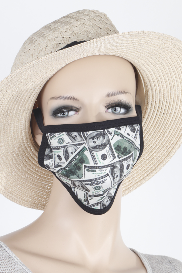 MASK06 MONEY Money Patterned Mask - COVID 19