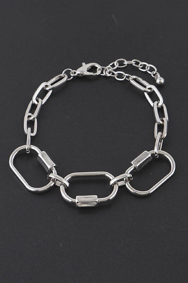 MB4069 GOLD Triple Locks Bracelet - Chain/Strand