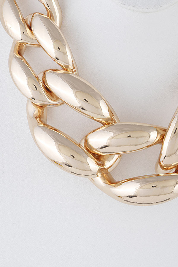 MS9039 GOLD Bulky Chain Necklace - Chain Necklaces