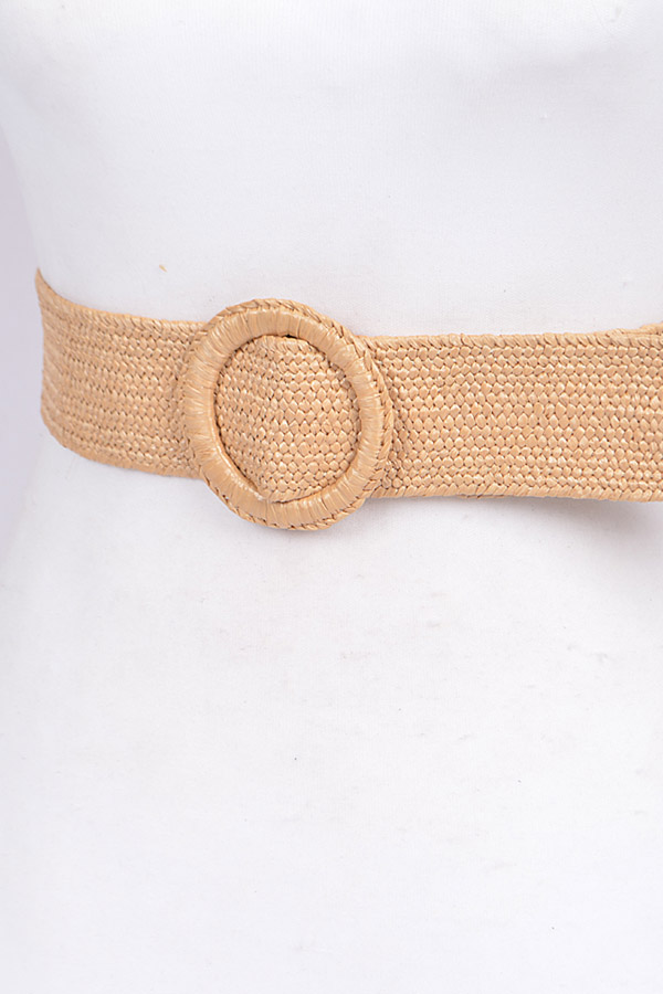 PB7429 BEIGE Wrap Summer Belt - Fashion Belts