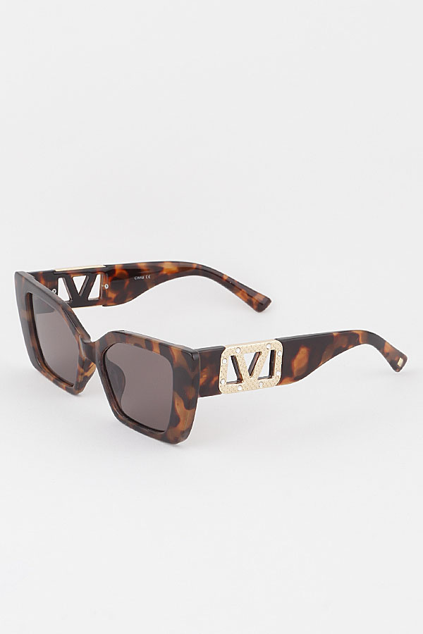 POP4044 MIX COLOR Bulky V Plate Sunglasses
