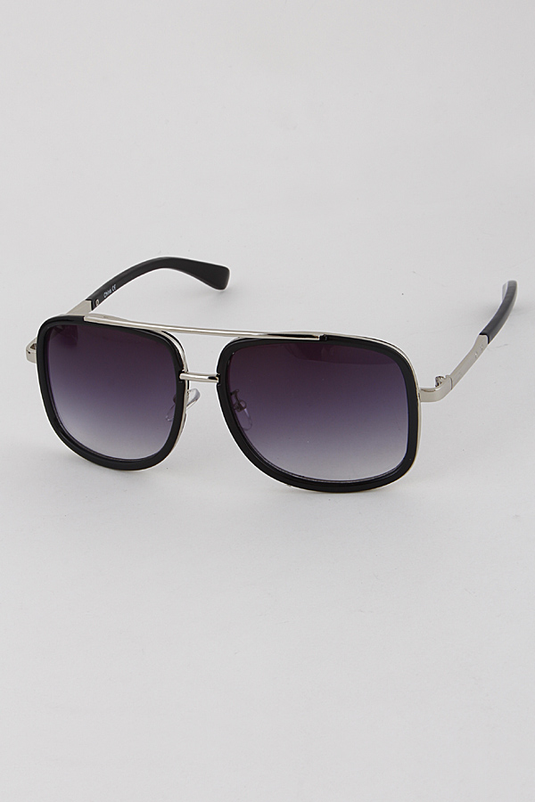 POP5306 MIX COLOR Wide Rim Square Aviator Sunglasses