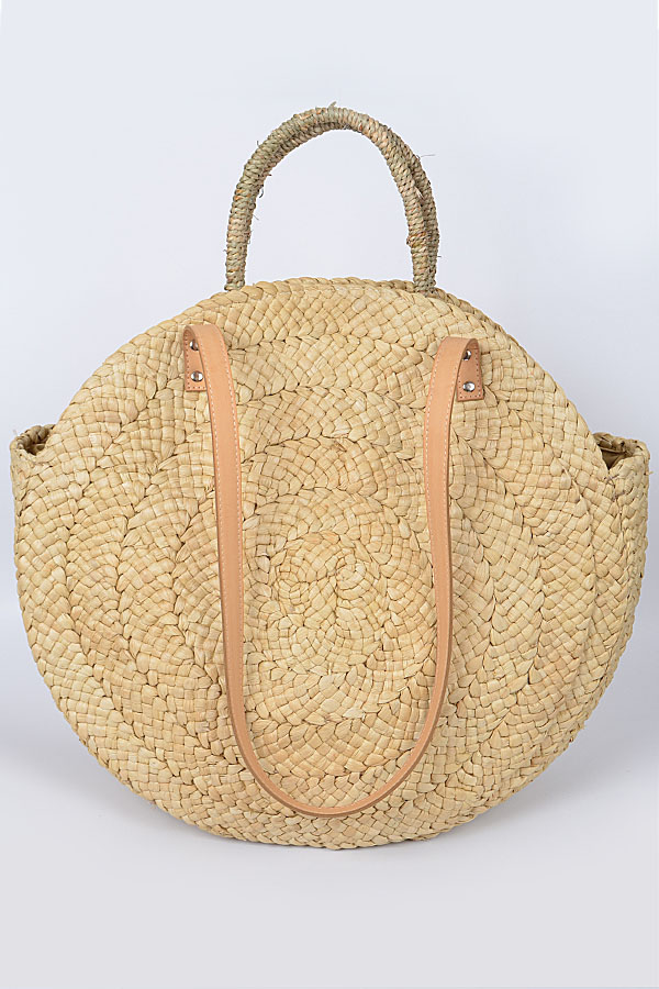 PP6660 Beige Summer Time Straw Bag. - Fashion Handbags