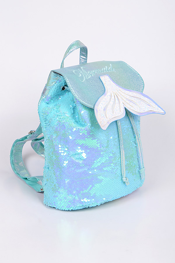 PP6965 BLUE Mermaid Sequin Backpack