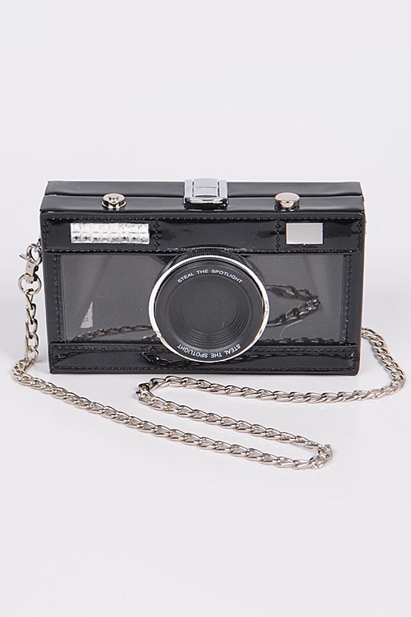 PPC7090 BLACK See Through Camera Clutch. - Clutch & Wallet