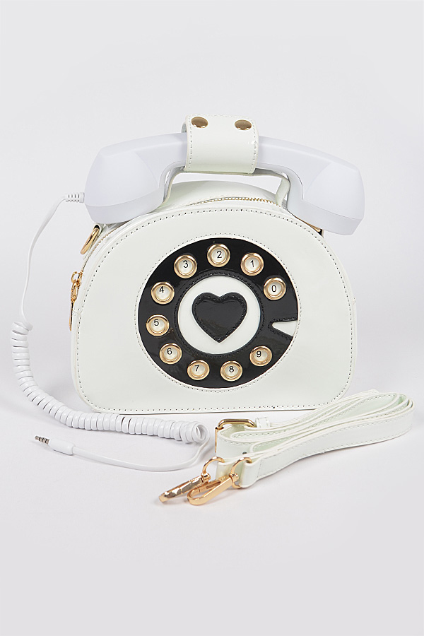 PPC7210 WHITE 80s Phone Clutch. - Newly Updated Fashion Handbags