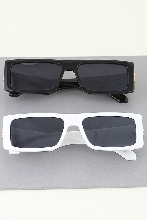 SA1013 MIX COLOR Straight Modern Block Sunglasses