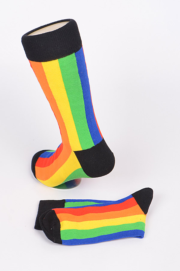 TT8308 MULTICOLOR Bright Color Socks - Socks & Stockings